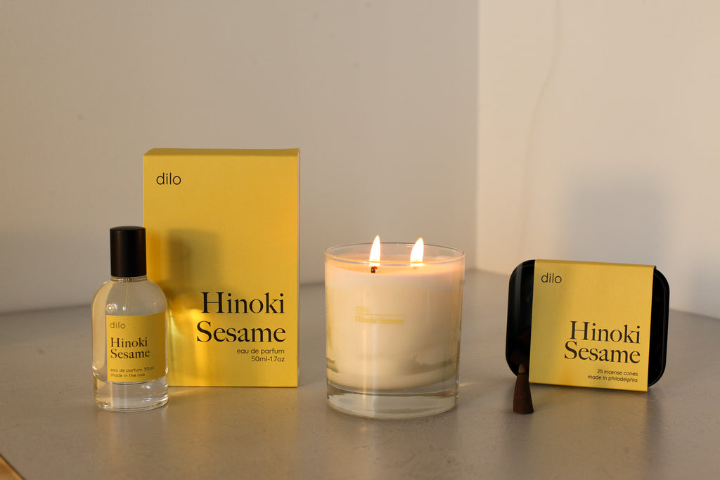 dilo homepage - design - candles - fragrance