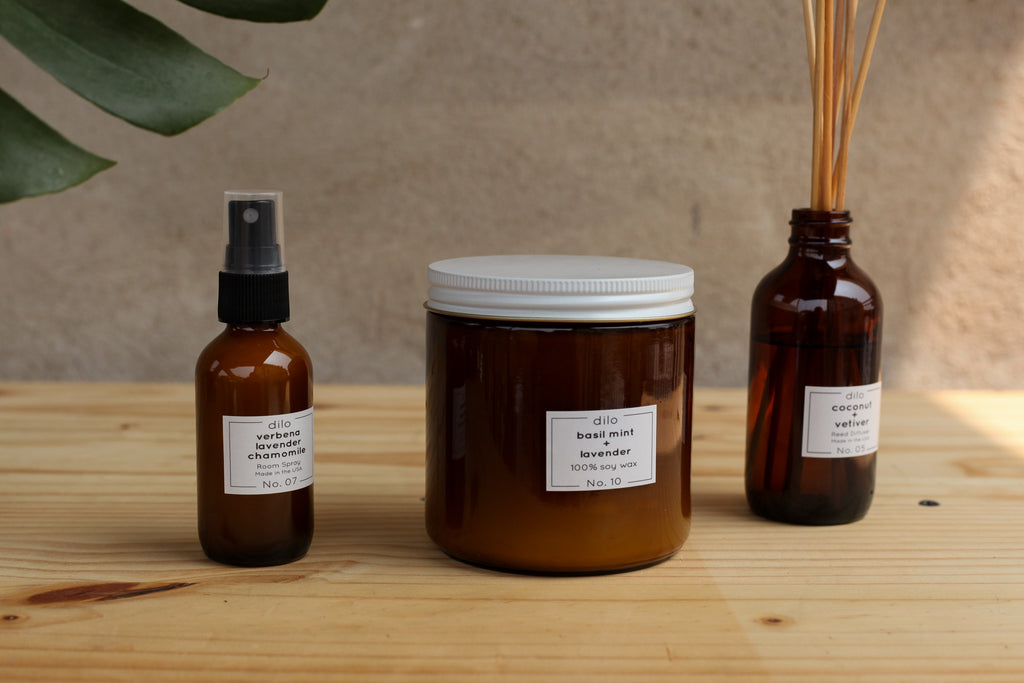 dilo homepage - design - candles - fragrance